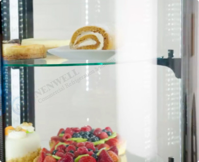 Commercial Bakery Rotating Cake Refrigerated Display Fridge Price For Sale