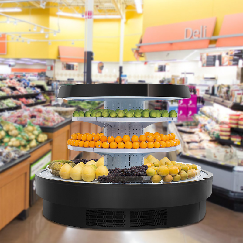 Commercial Supermarket Mini Ring Semi-Circle Type Display Fridge For ...