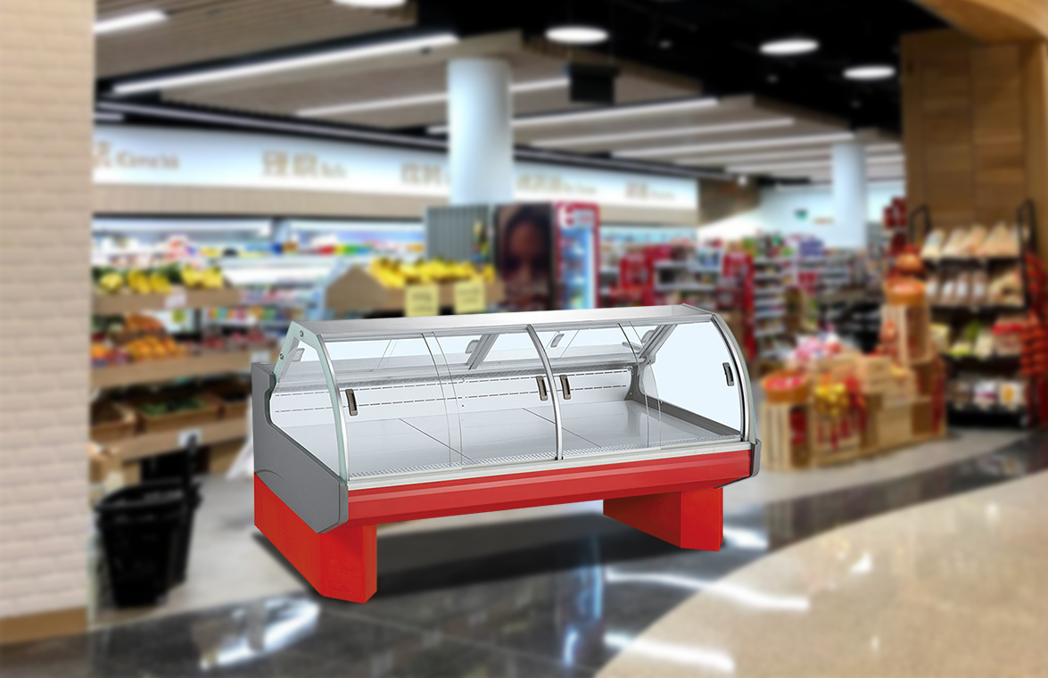 Supermarket Commercial Deli Front And Rear Sliding Glass Door Remote ...